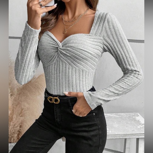 Tops | Luxe Twist Front Top | Poshmark